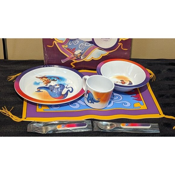 Selanda | Kitchen | Vintage Disneys Aladdin Plate Bowl Cup Mug ...